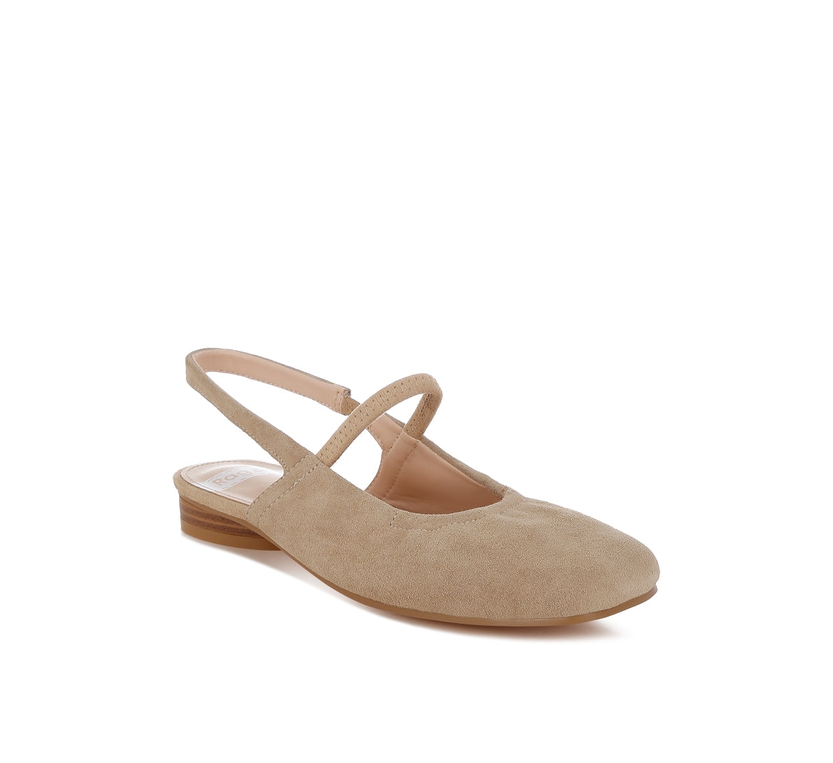 Click here for Bounzi Soft Suede Leather Slingback Sandals - Beig... prices
