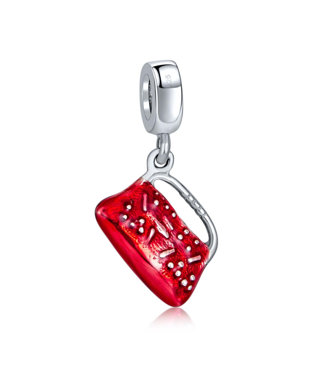 Click here for Bling Jewelry Dangle Charm Bead Red Clutch Purse S... prices
