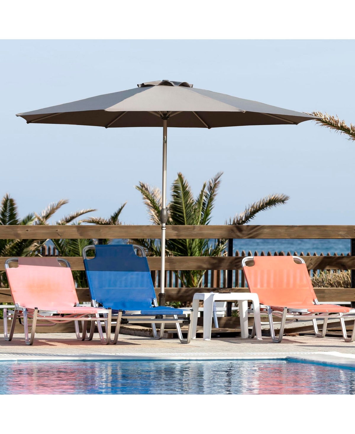 Click here for Mondawe 9FT Patio Umbrella - Grey prices