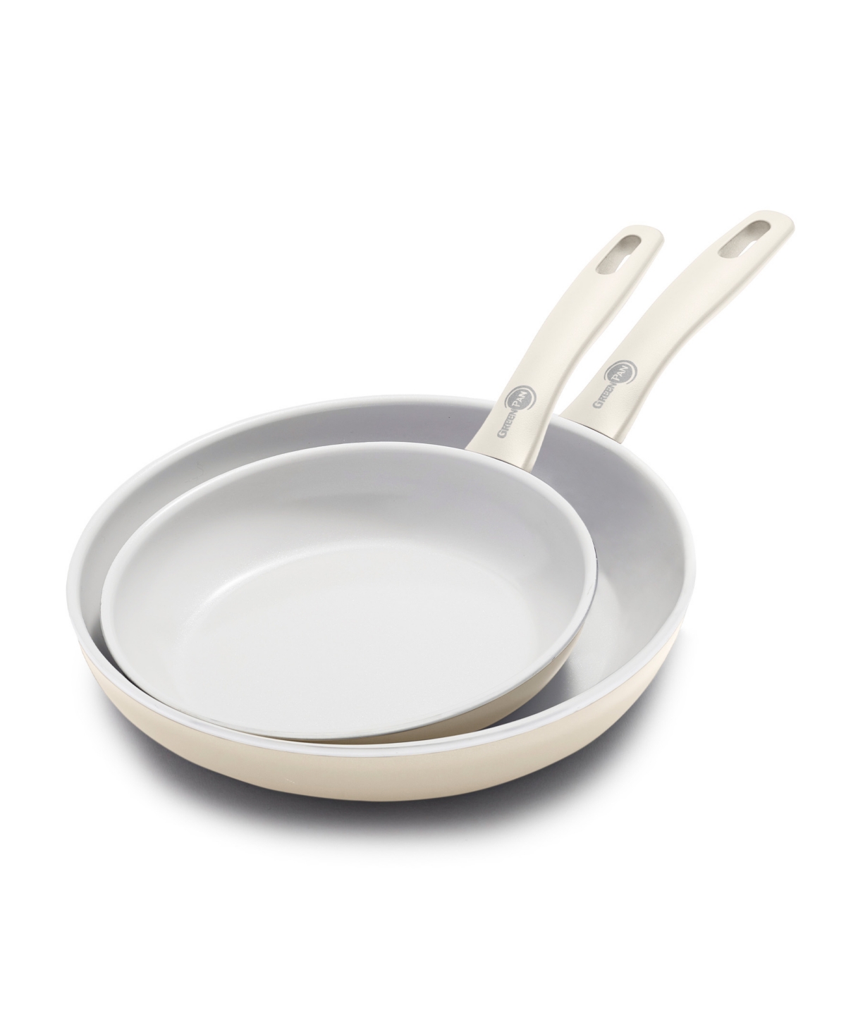 Click here for GreenPan Dover 8 & 10 2-Piece Frypan Set - Cream prices