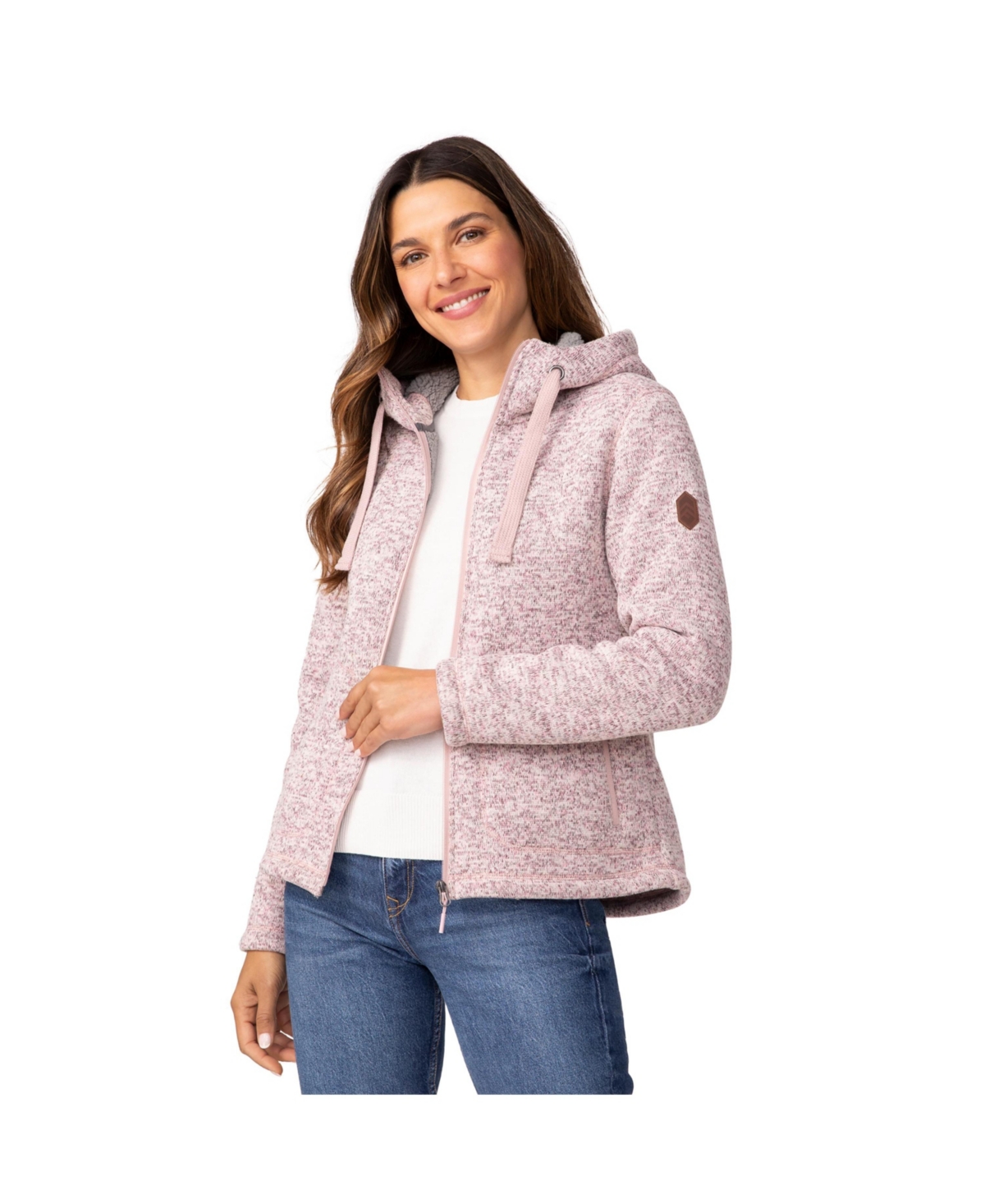 Click here for Free Country Womens Mountain Fleece Jacket - Dusty... prices