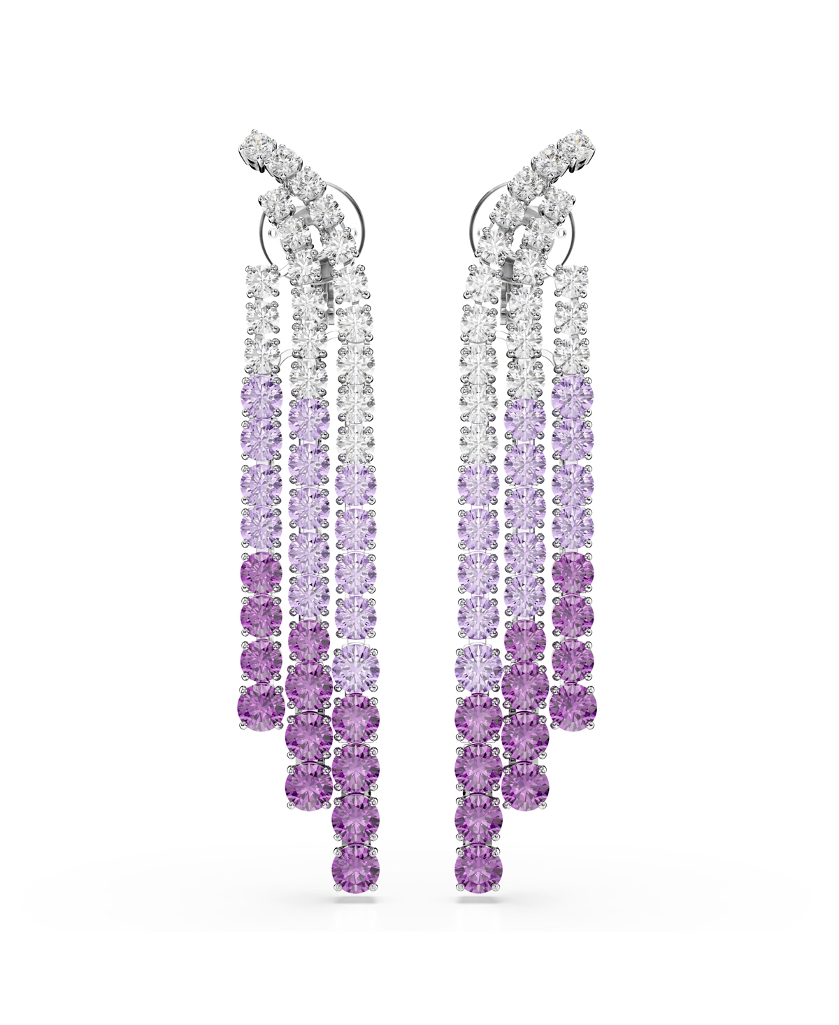 Click here for Swarovski Matrix Rhodium Plated Clip-On Earrings -... prices