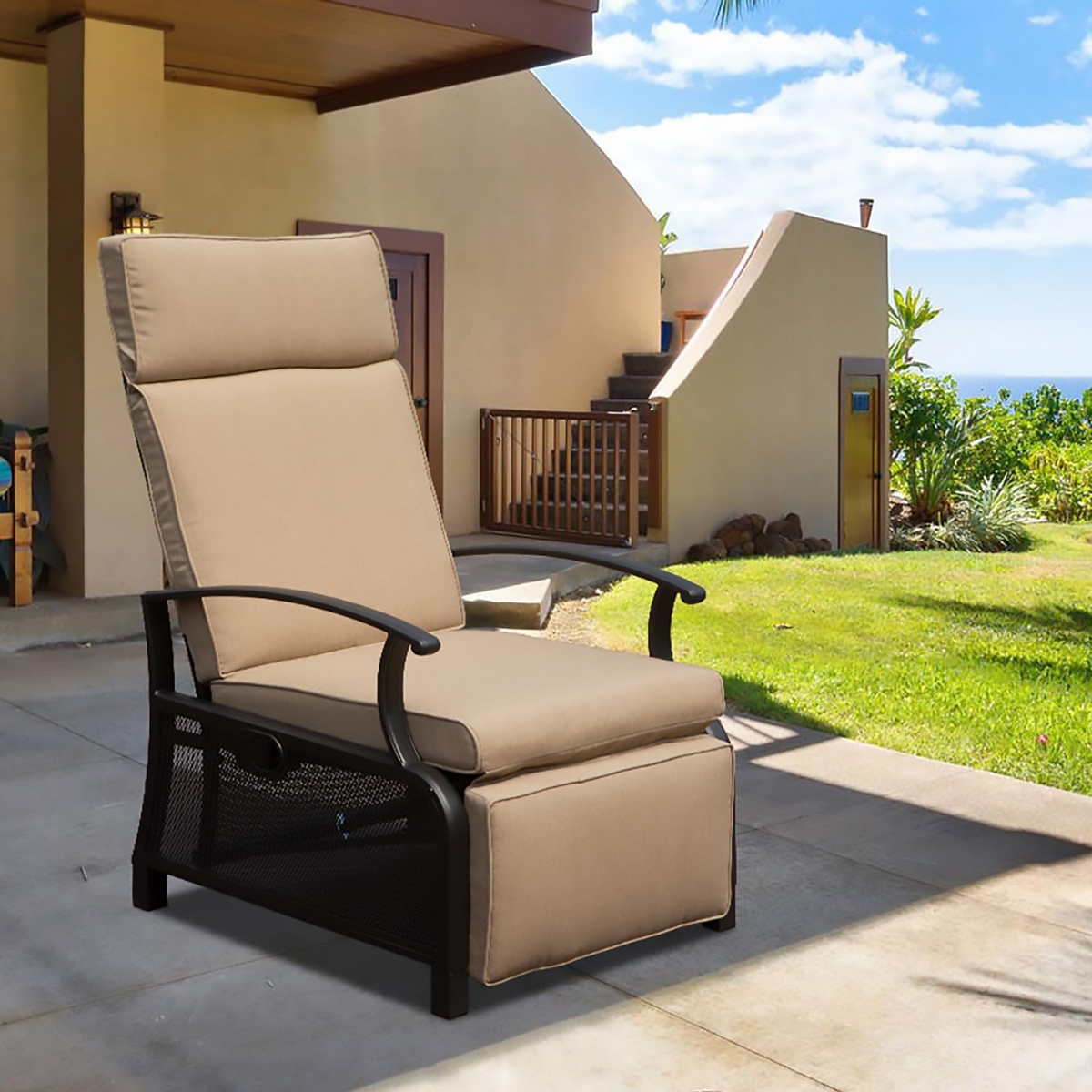 Click here for Mondawe Adjustable Patio Recliner Chair Lounge Cha... prices