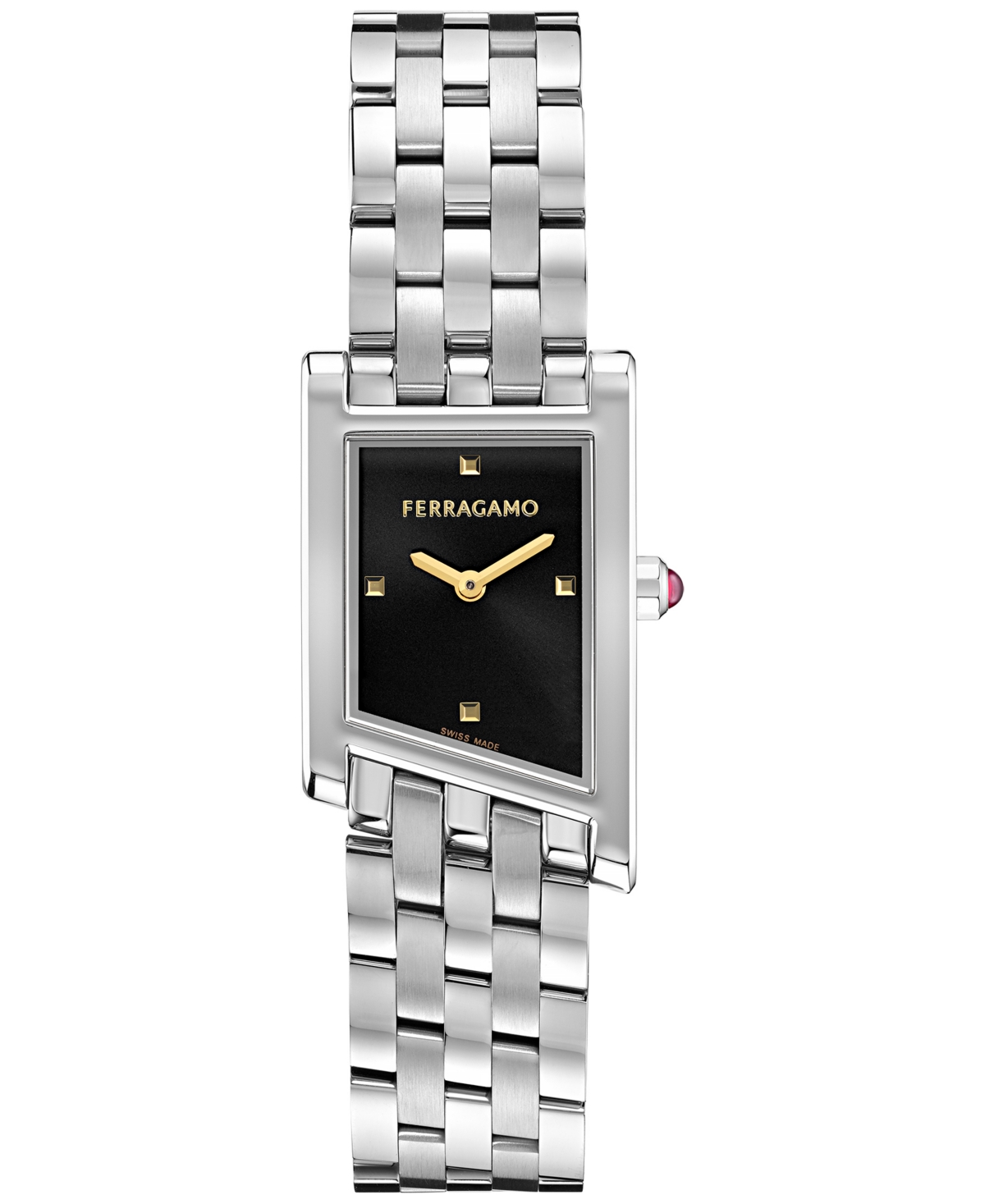 Click here for Ferragamo Womens Swiss Asymetrique Stainless Steel... prices