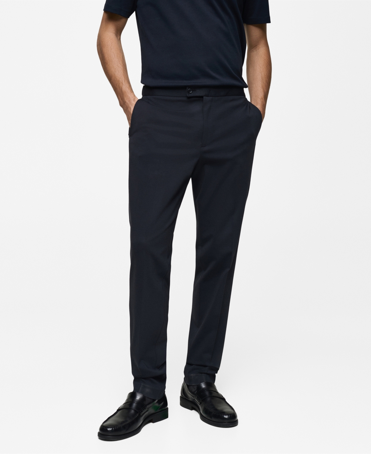 Click here for Mango Mens Slim-Fit Suit Pants - Dark Navy prices