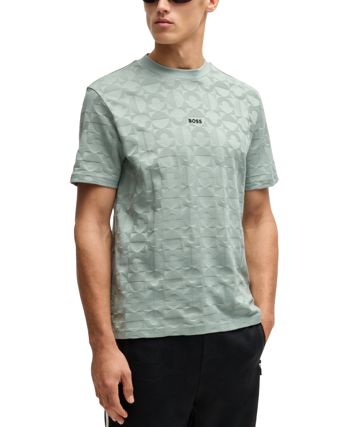Click here for Boss by Hugo Boss Mens Circle Jacquard Relaxed-Fit... prices