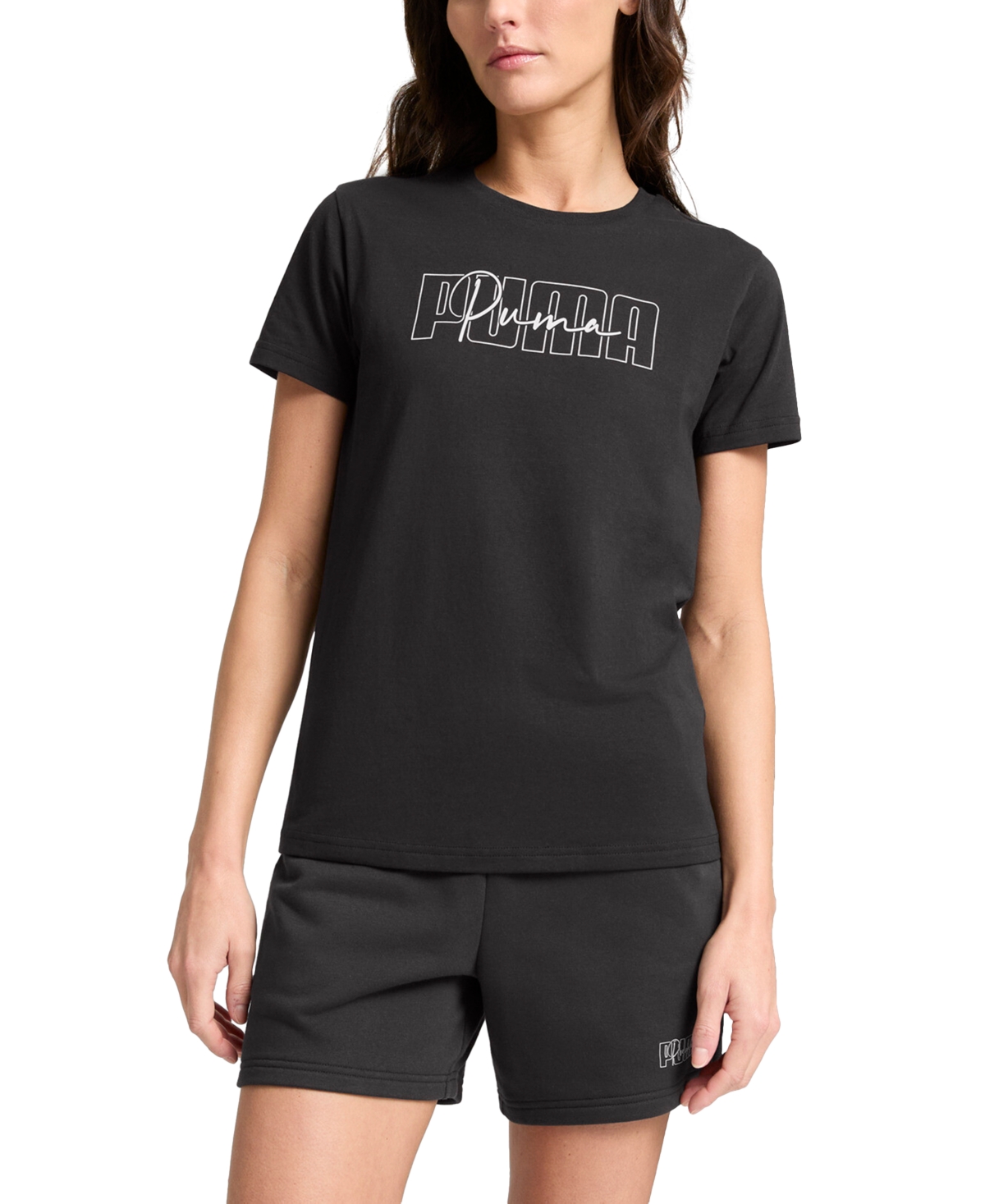Click here for Puma Womens Essential Cotton Admire Script-Logo T-... prices