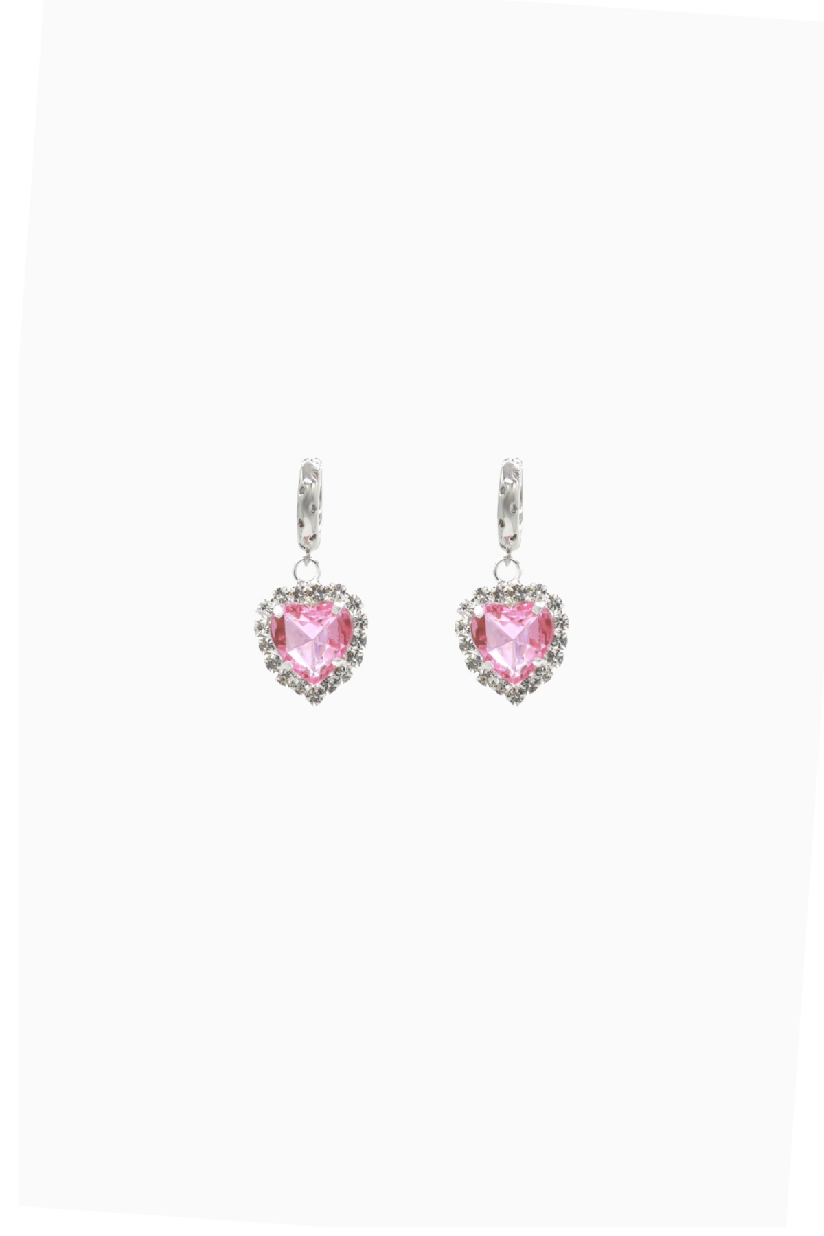 Click here for Earrings With Red Heart Pendant 1.5″ - Pink prices