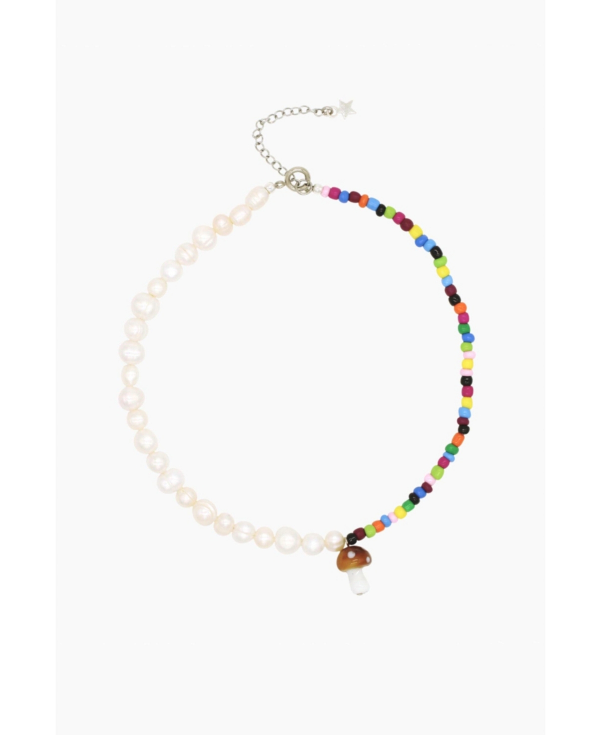 Click here for Pearls & Rainbow Necklace - Multicolor prices