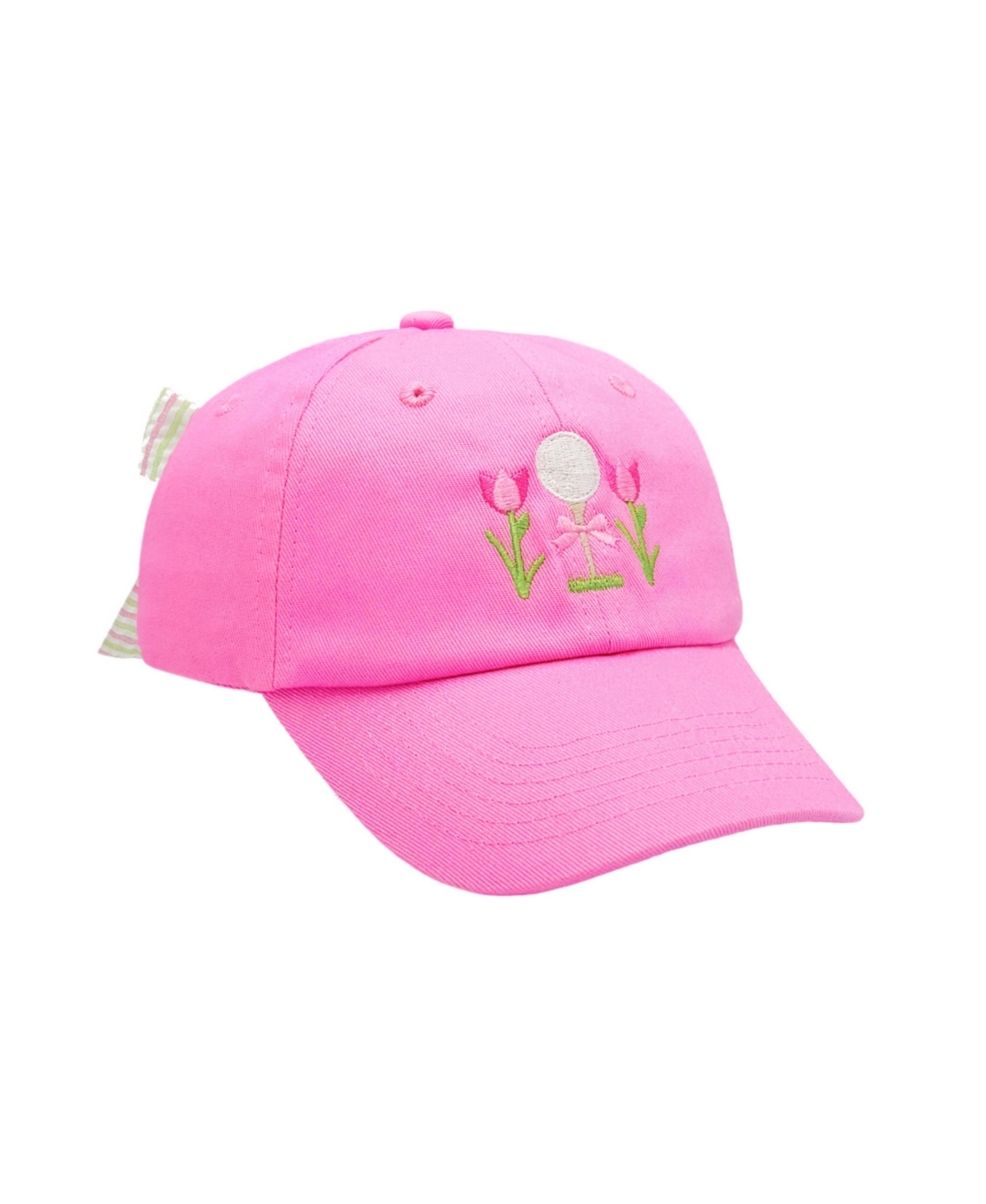 Click here for Bits & Bows Girls Tee Time Bow Baseball Hat - Mage... prices