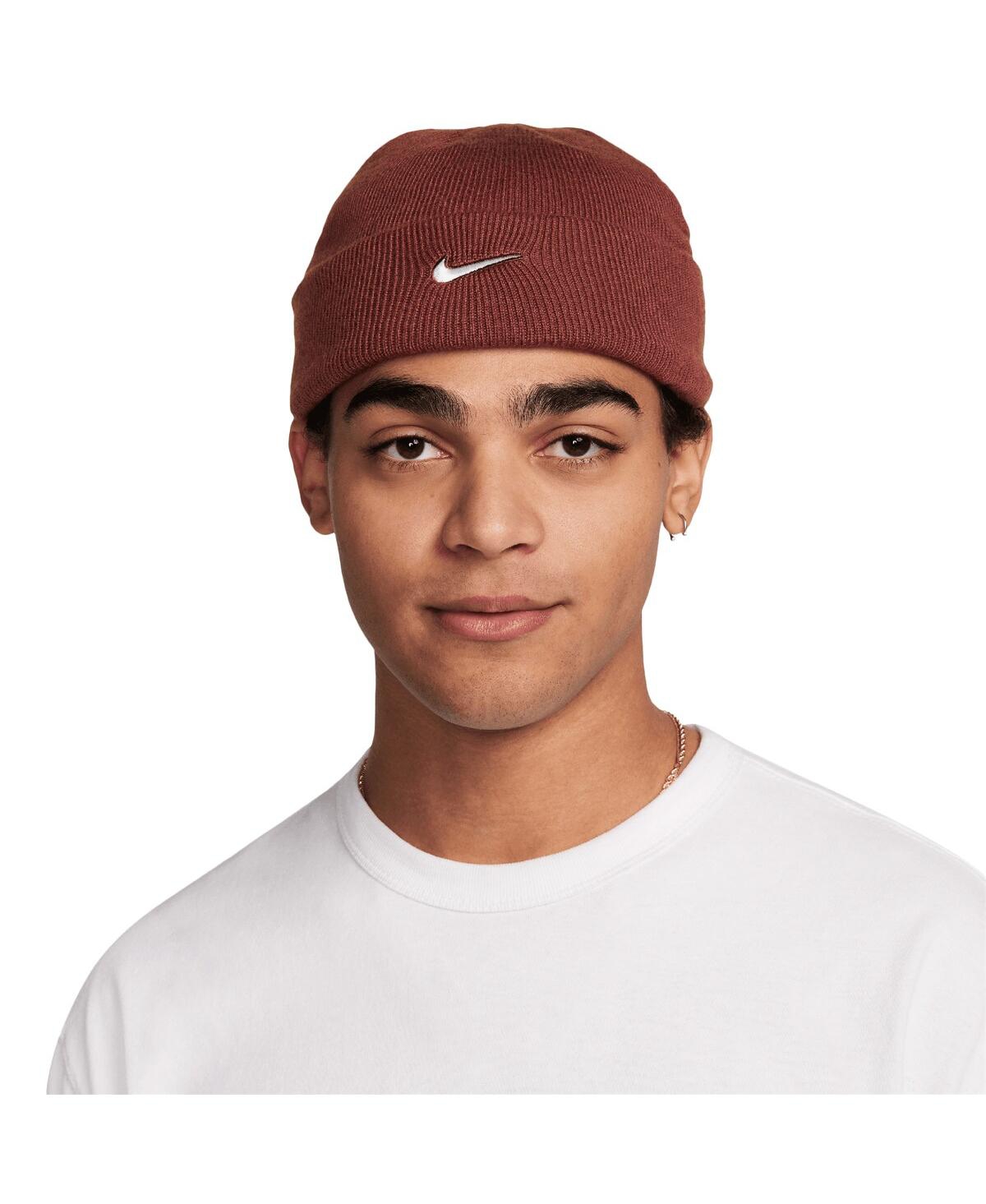 Click here for Nike Mens Burgundy Swoosh Terra Cuffed Knit Hat -... prices