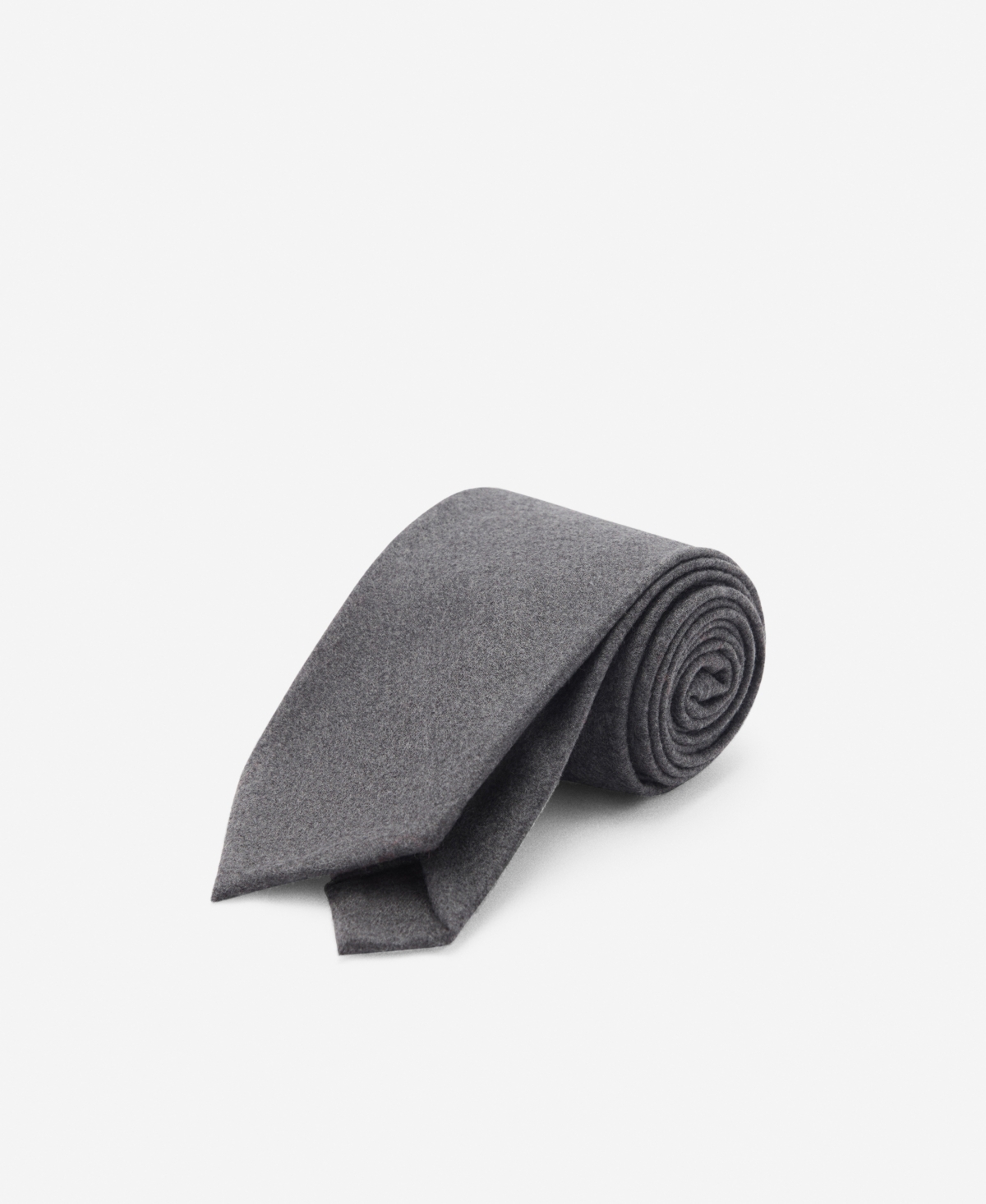 Click here for Mango Mens Wool Tie - Grey prices