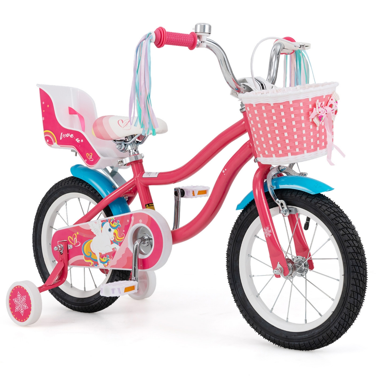 Click here for Girls Bike for Kids with Doll Seat and Training Wh... prices