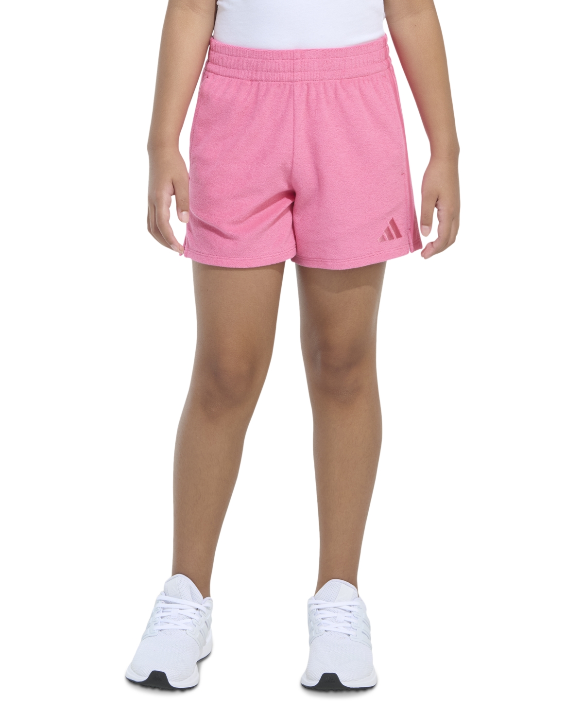 Click here for adidas Big Girls Terry All Day 3-Stripe Pull-On Sh... prices