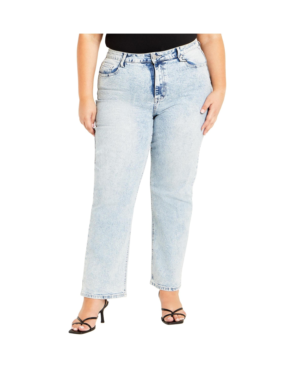 Click here for Plus Size Harley Ayesha Jean - Bleached out blue prices