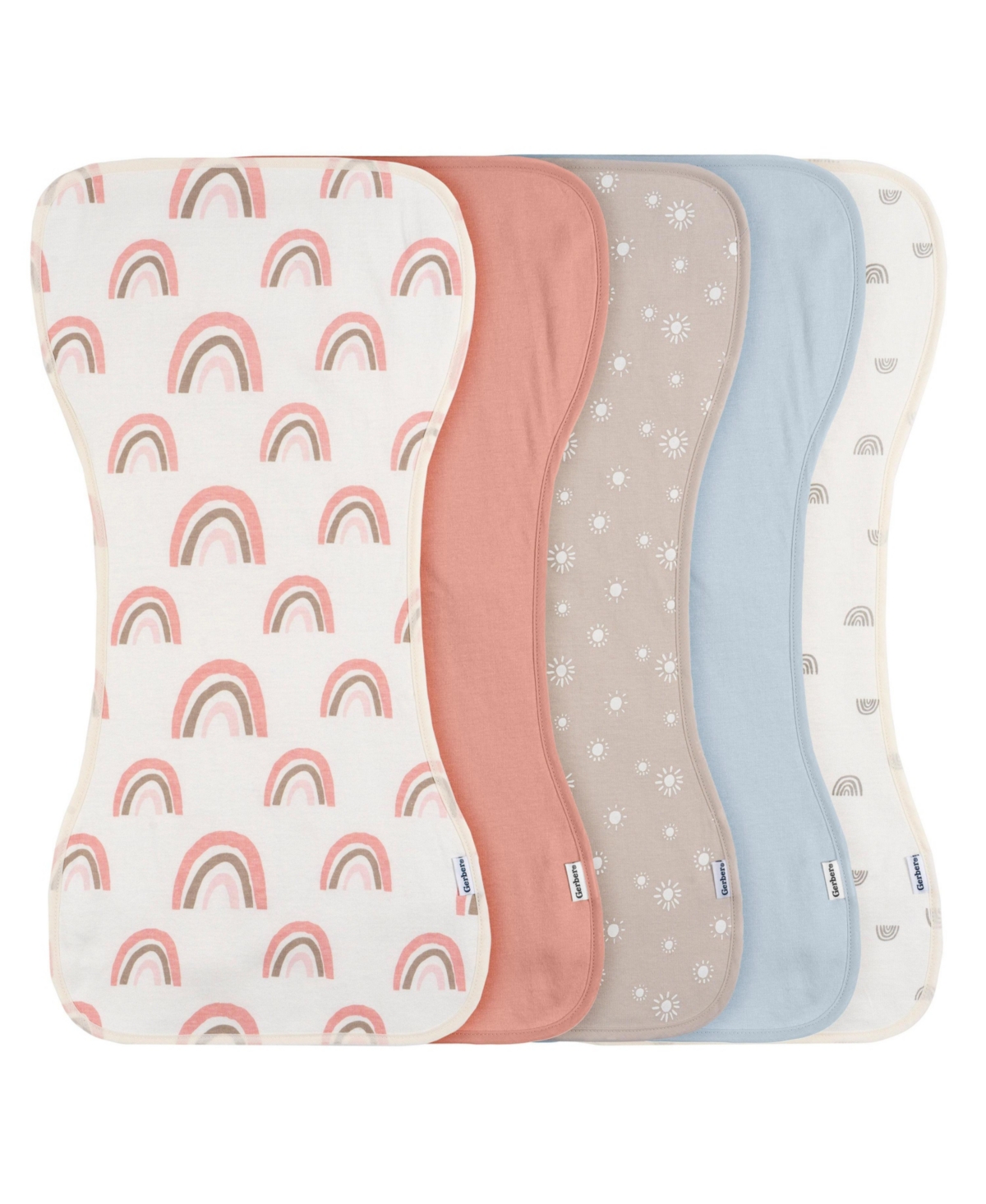 Click here for Gerber Baby Boys and Girls 5-Pack Burpcloths - Rai... prices