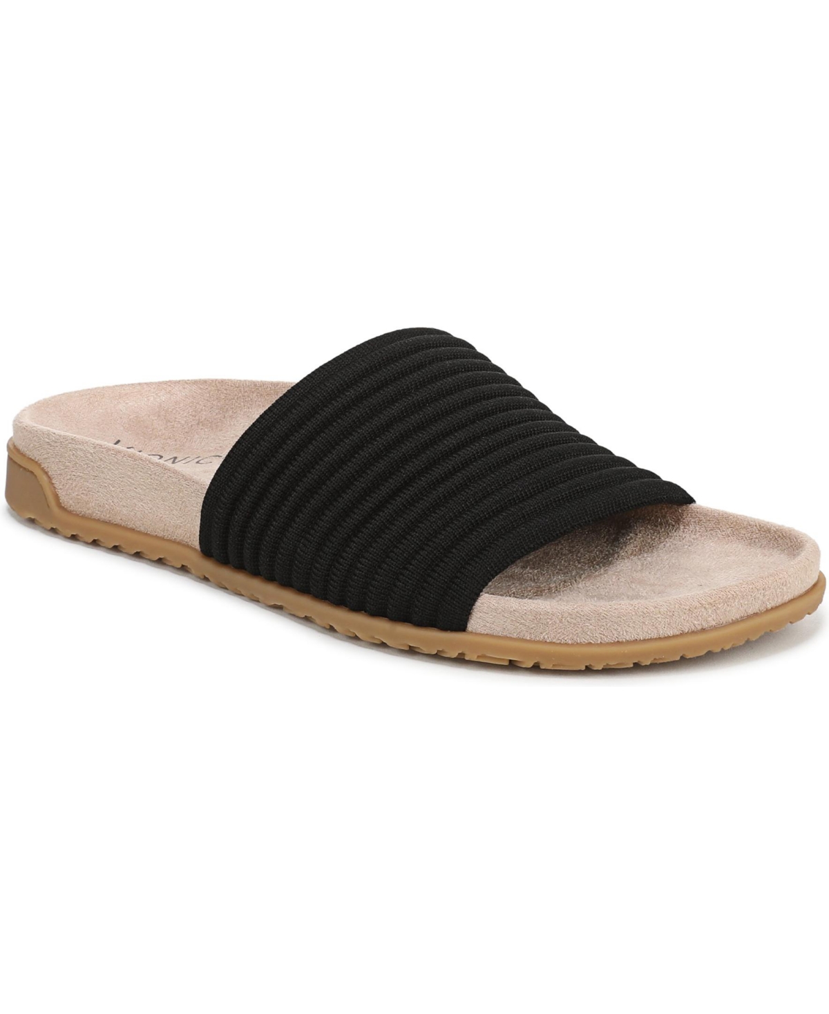 Click here for Vionic Womens Evie Knit Slide Sandals - Black prices