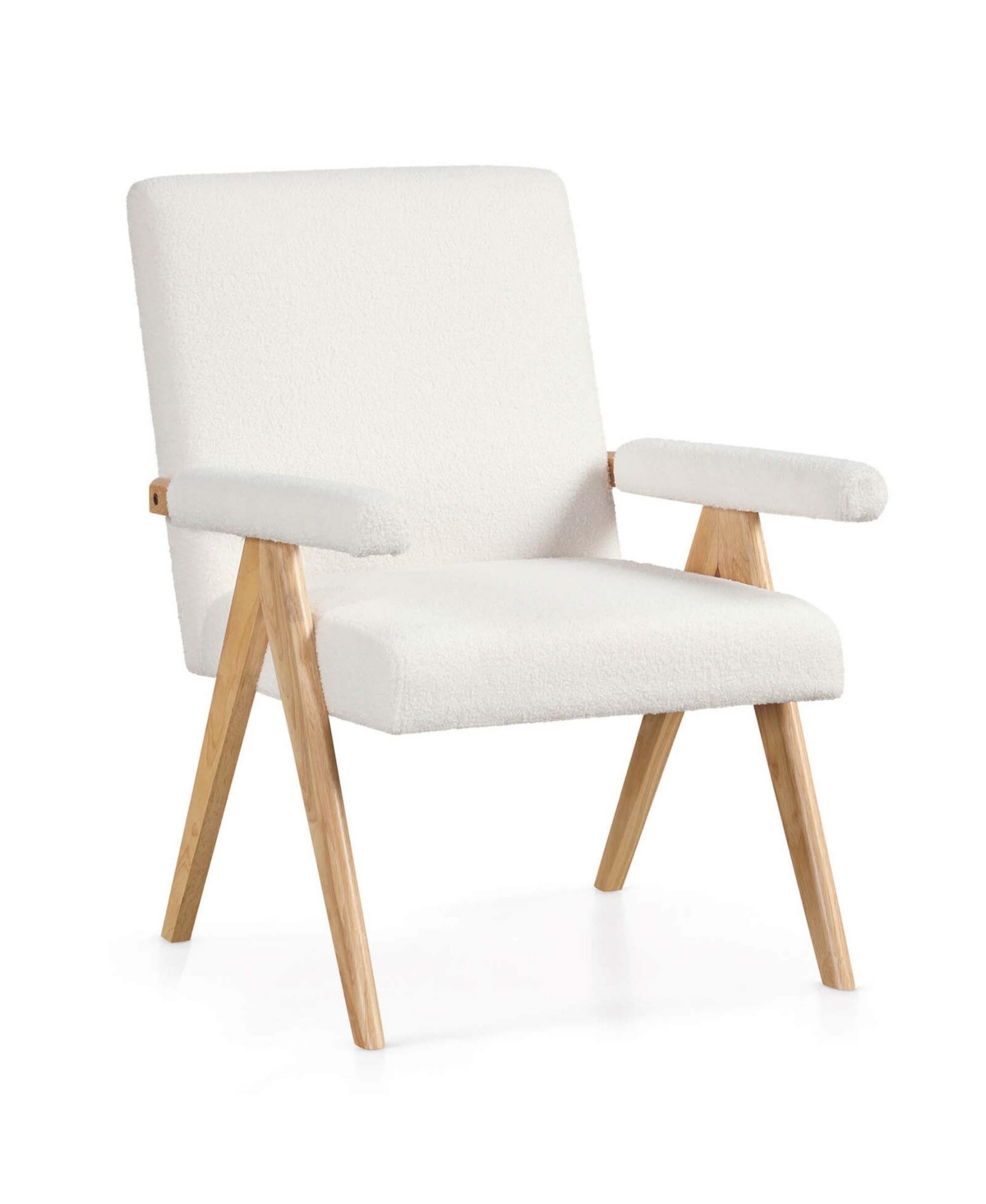 Click here for 1 Pcs Mid-Century Modern Accent Chair with Solid R... prices