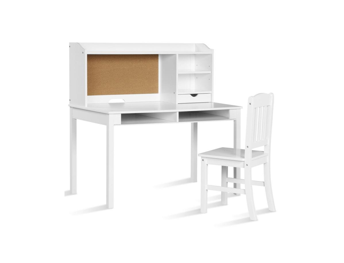 Click here for Kids Desk and Chair Set Study Writing Desk with Hu... prices