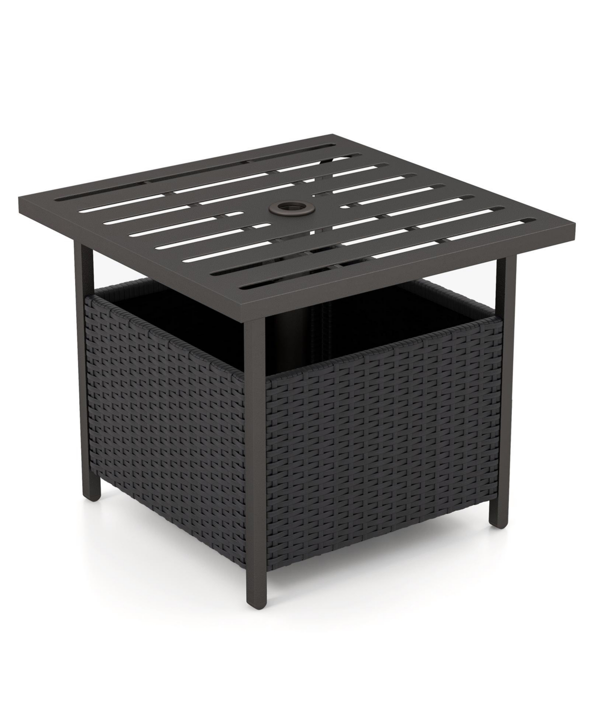Click here for Outdoor Patio Rattan Wicker Steel Side Deck Table... prices