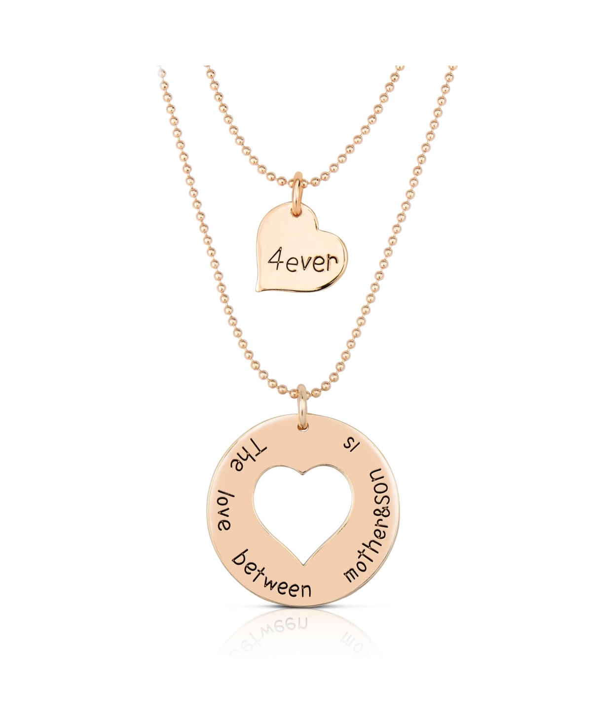 Click here for 14K Gold Plated Double Heart Pendant Necklace - Go... prices
