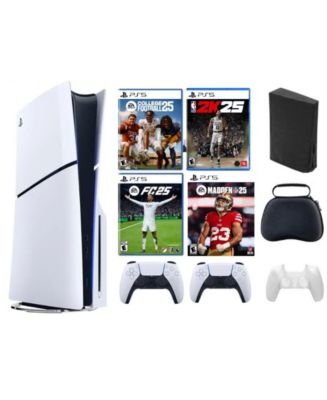 Sony - PS5 PlayStation 5 Slim Disc Sports Bundle with NBA 2K25, Madden ...