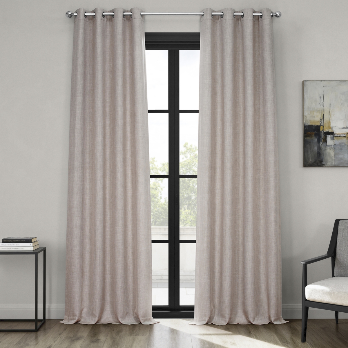 Click here for Half Price Drapes Grommet Textured Faux Linen Room... prices