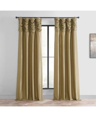 Click here for Half Price Drapes Flax Gold Ruched Vintage Texture... prices
