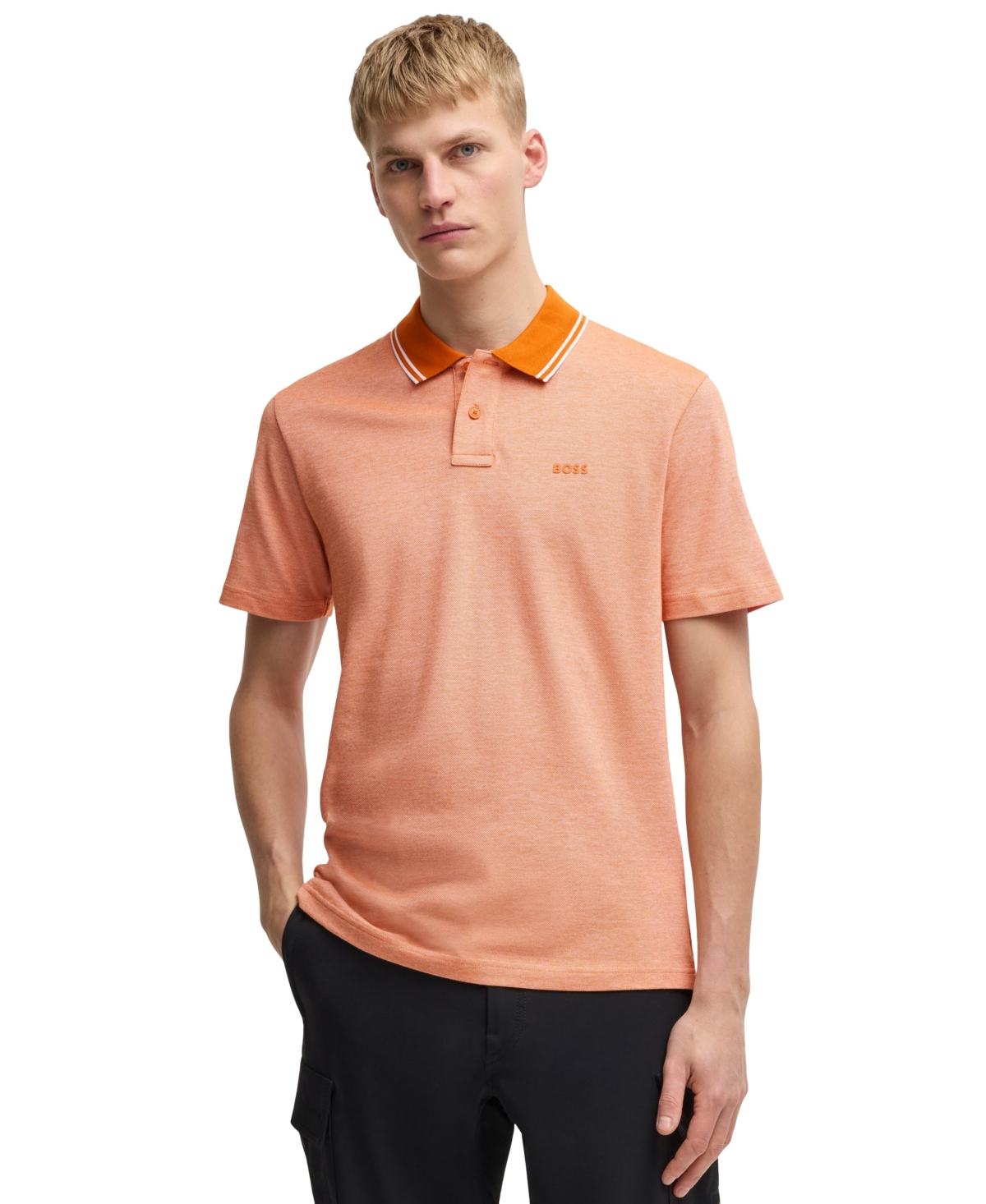 Click here for Boss by Hugo Boss Mens Oxford-Pique Cotton Relaxed... prices
