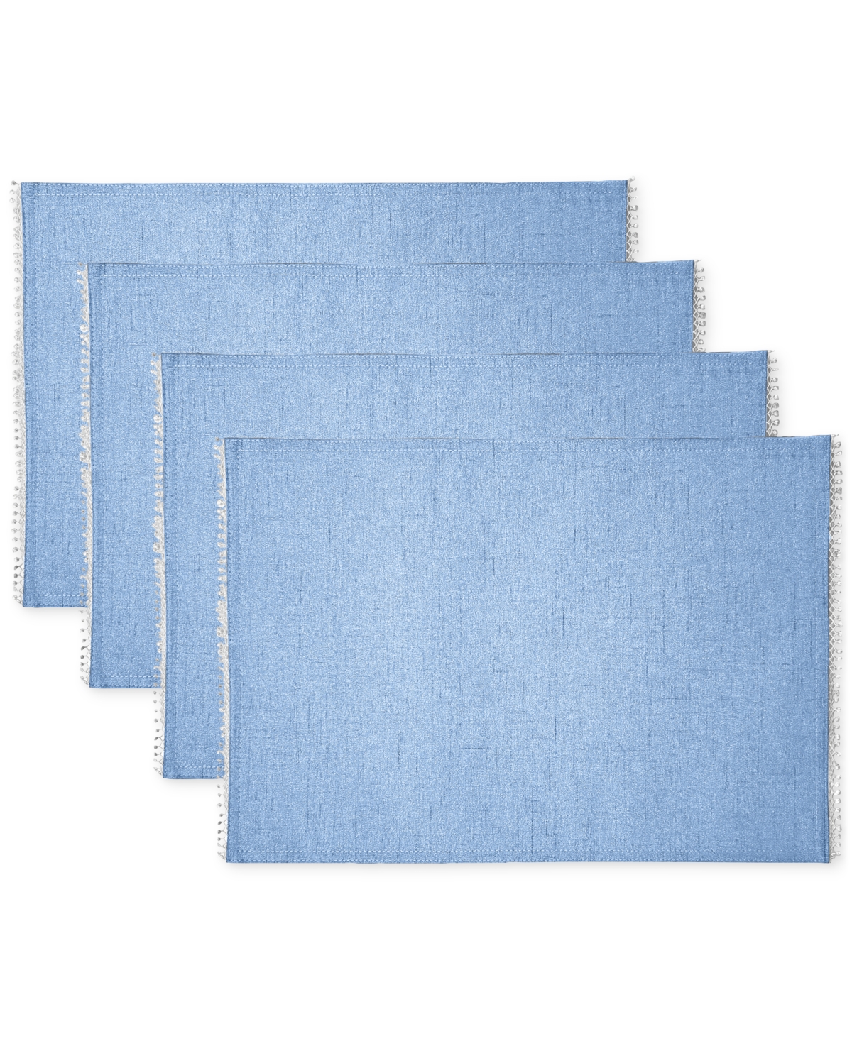 Click here for Lenox French Perle Placemat  Set of 4 - Periwinkle prices