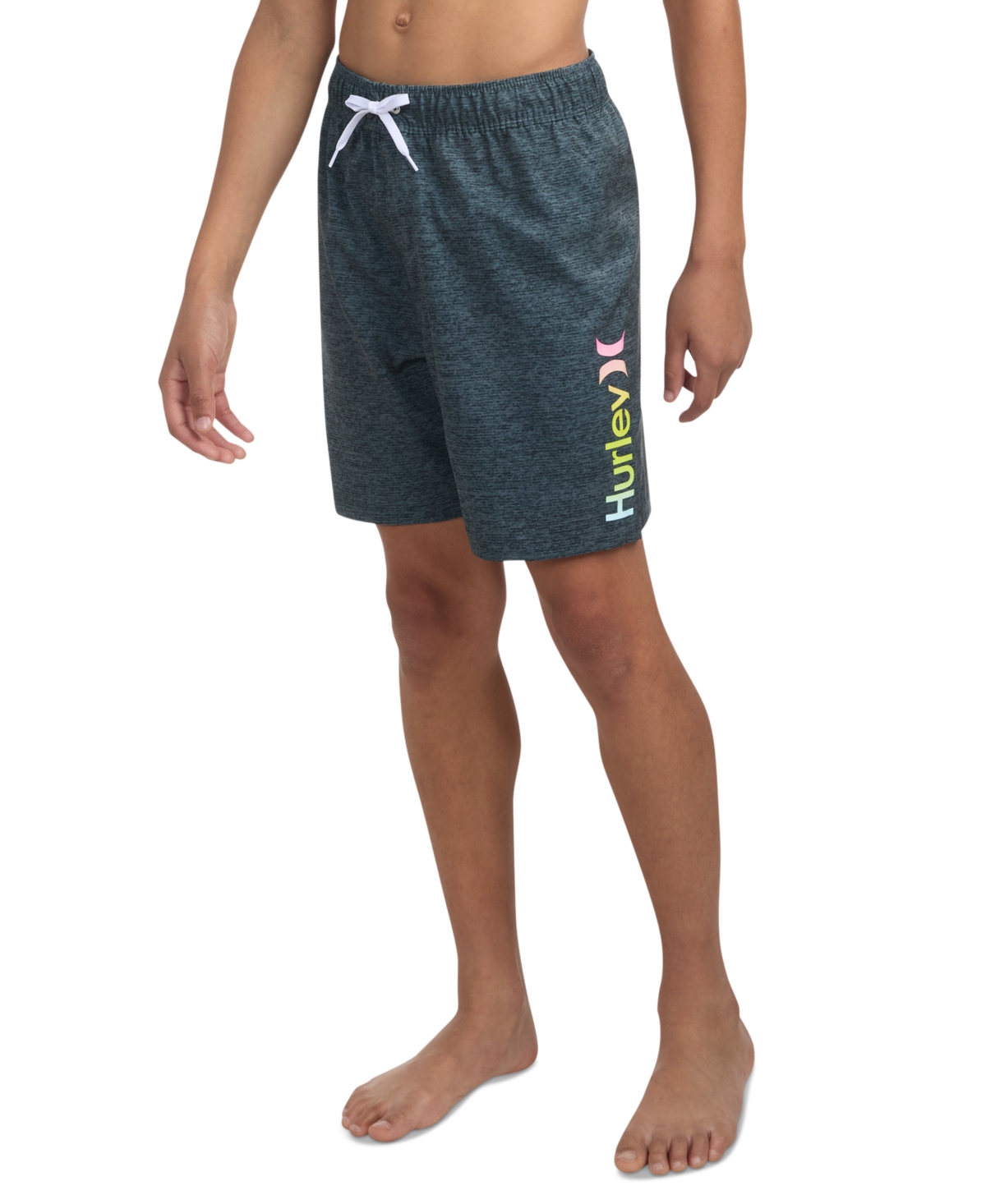 Click here for Hurley Big Boys Printed Heathered Pull-On Swim Tru... prices