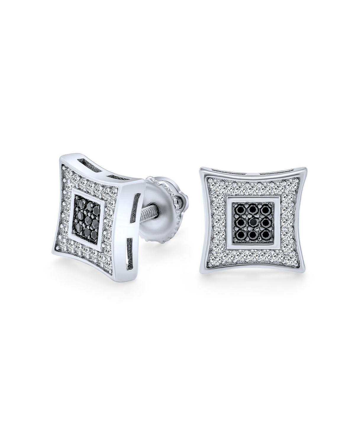 Click here for Bling Jewelry Contemporary 9MM Black & White Cz St... prices