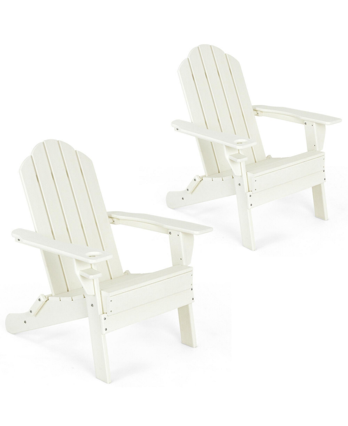 Click here for Gymax 2PCS Patio Folding Adirondack Chair Weather... prices
