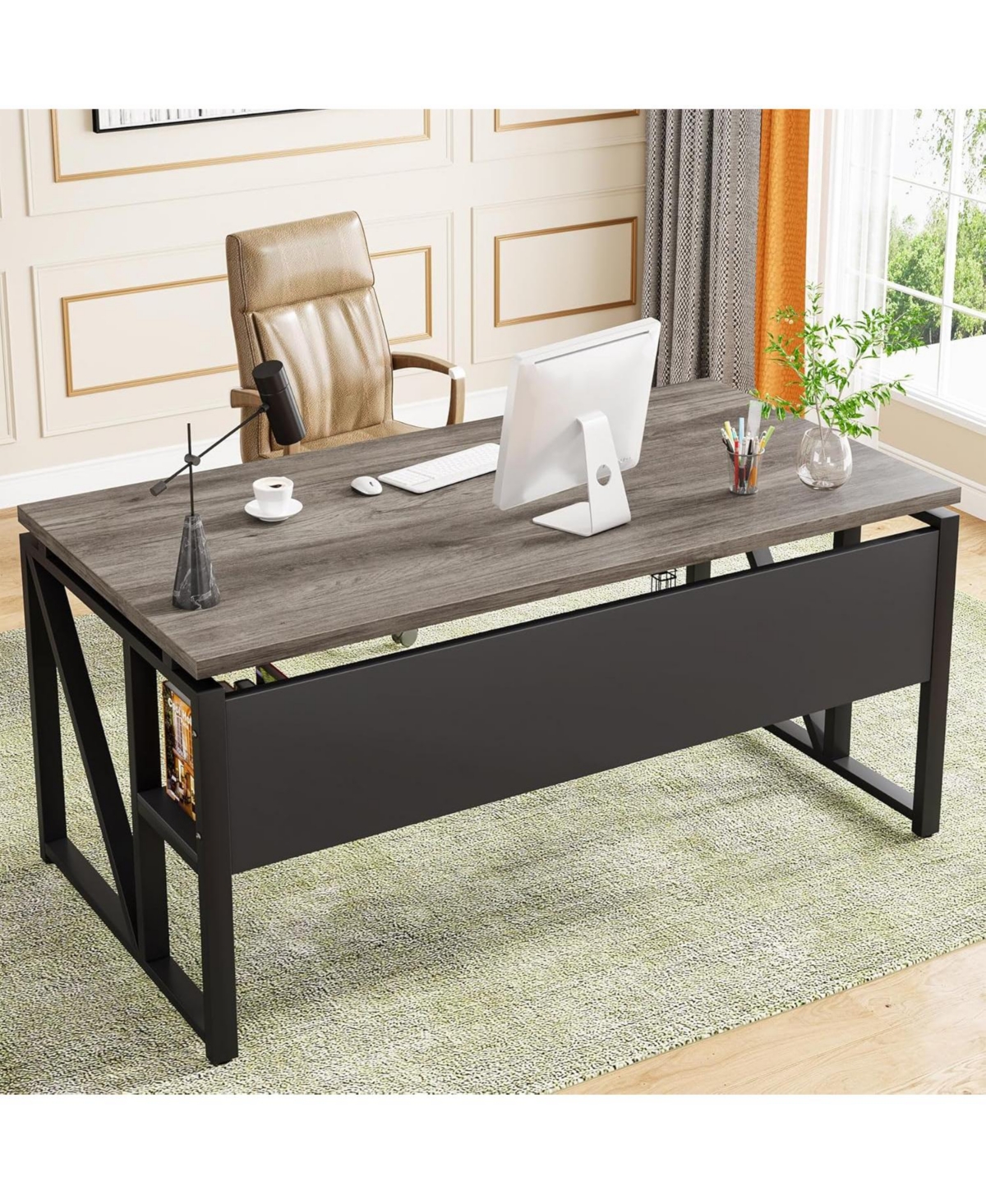 Click here for Tribesigns Computer Desk with Bottom Storage Shelf... prices