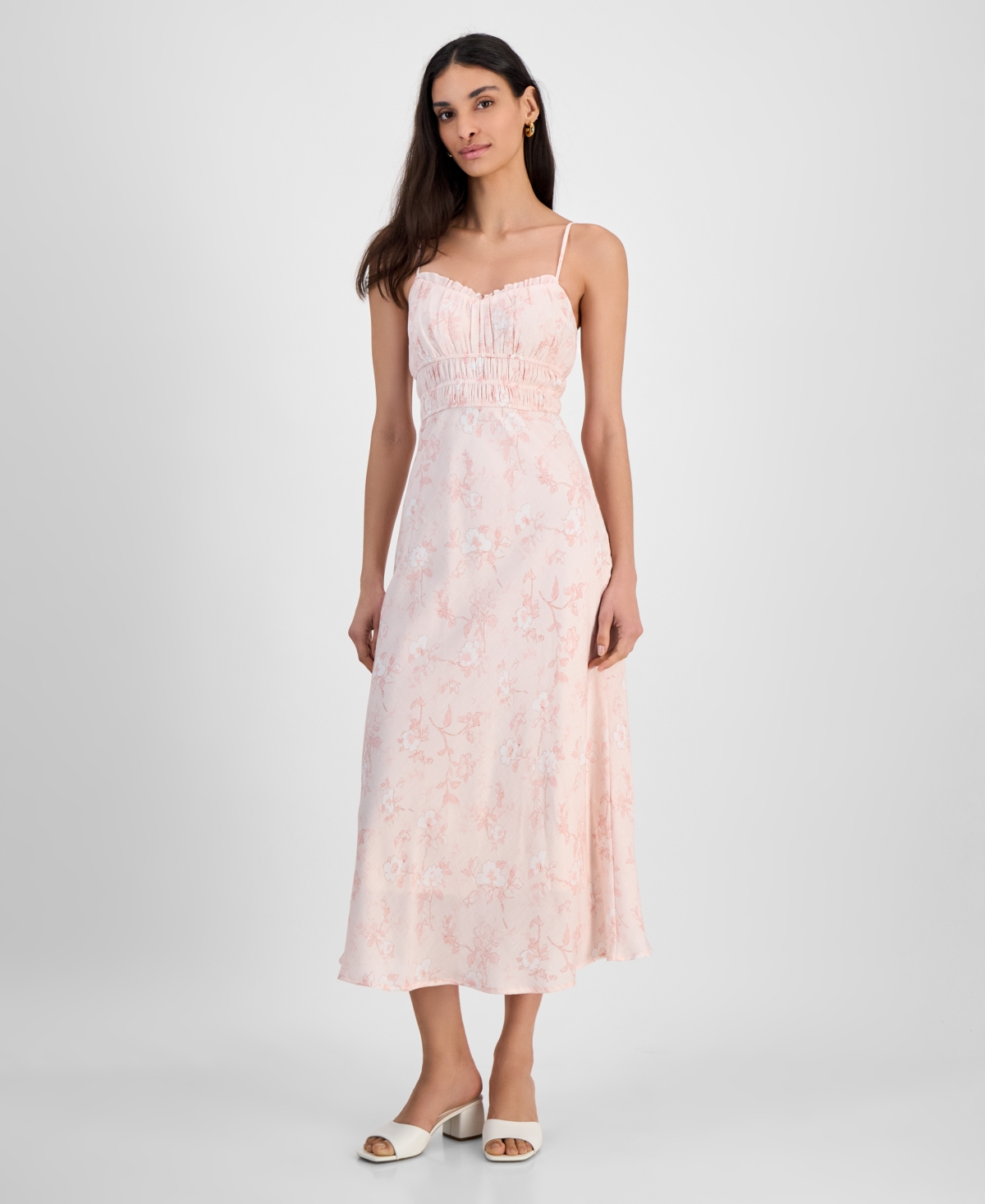 Click here for And Now This Womens Shirred Midi Slipdress  Exclus... prices
