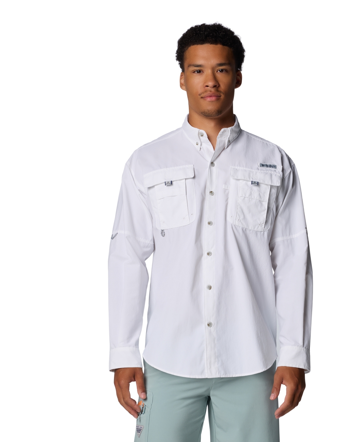 Click here for Columbia Mens Bahama Ii Long Sleeve Shirt - White prices