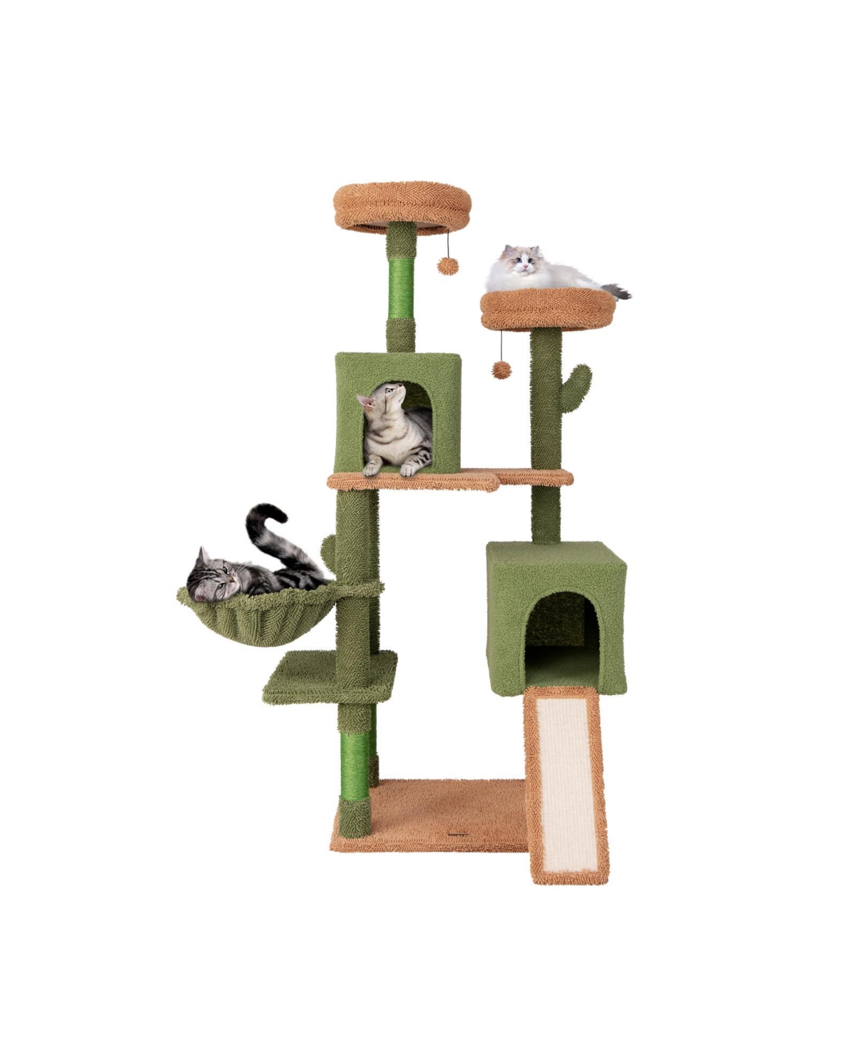 Click here for Multi-Level Cactus Cat Tree with Scratching Posts... prices