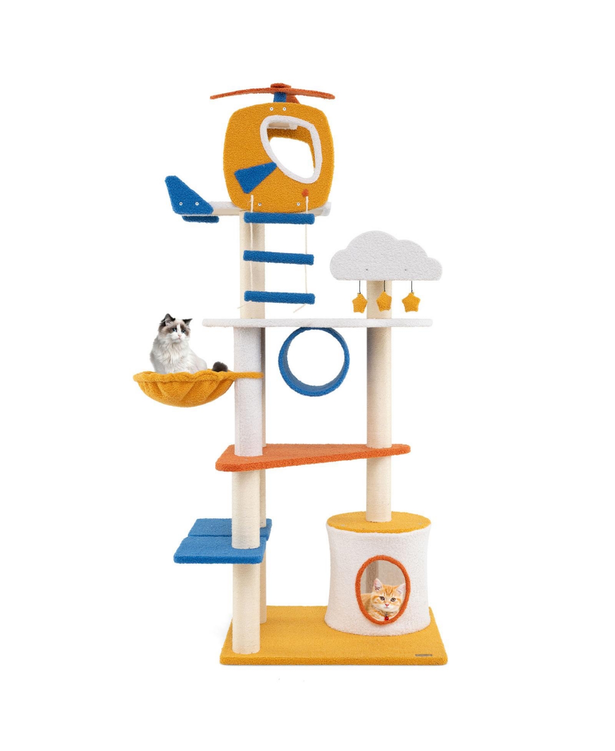 Click here for Aviation-Themed Cat Tree with Helicopter Fun & Sty... prices
