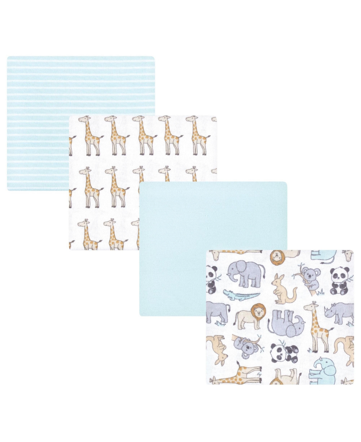 Click here for Hudson Baby Unisex Four-Pack Flannel Infant Receiv... prices