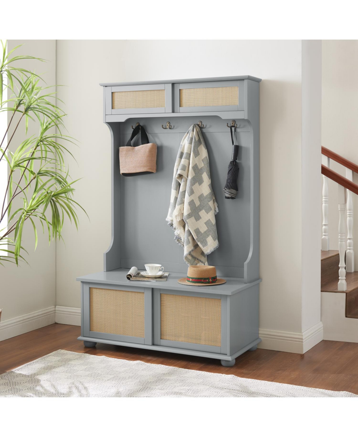 Click here for Streamdale Hall Tree Entryway Bench with Shoe Stor... prices