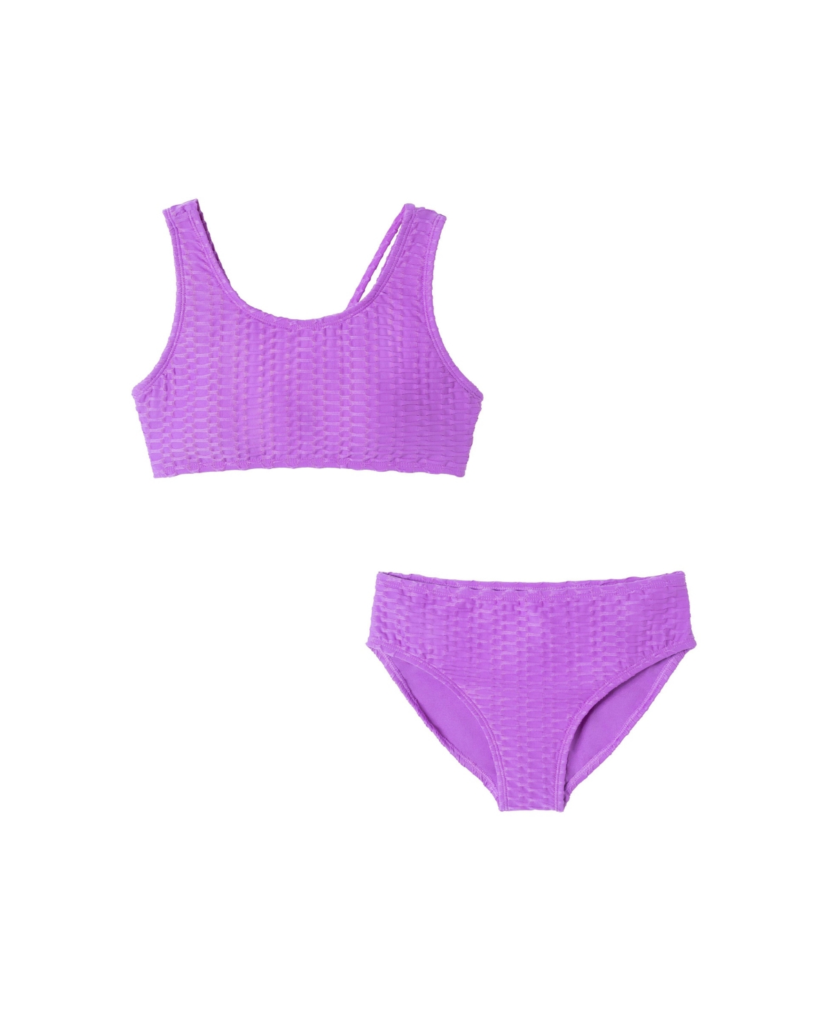 Click here for Toddler/Child Girls Purple Strappy Back Swimsuit -... prices