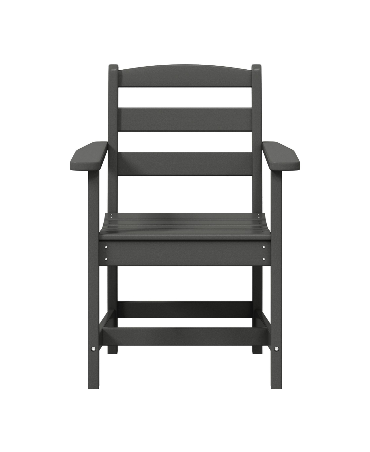 Click here for Outdoor Hdpe Patio Classic Dining Arm Chair - Gray prices