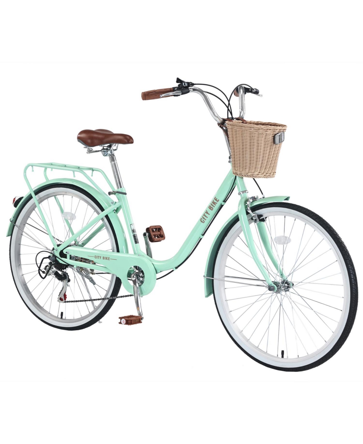 Click here for Streamdale 7 Speed City Bike With Basket  Steel Fr... prices