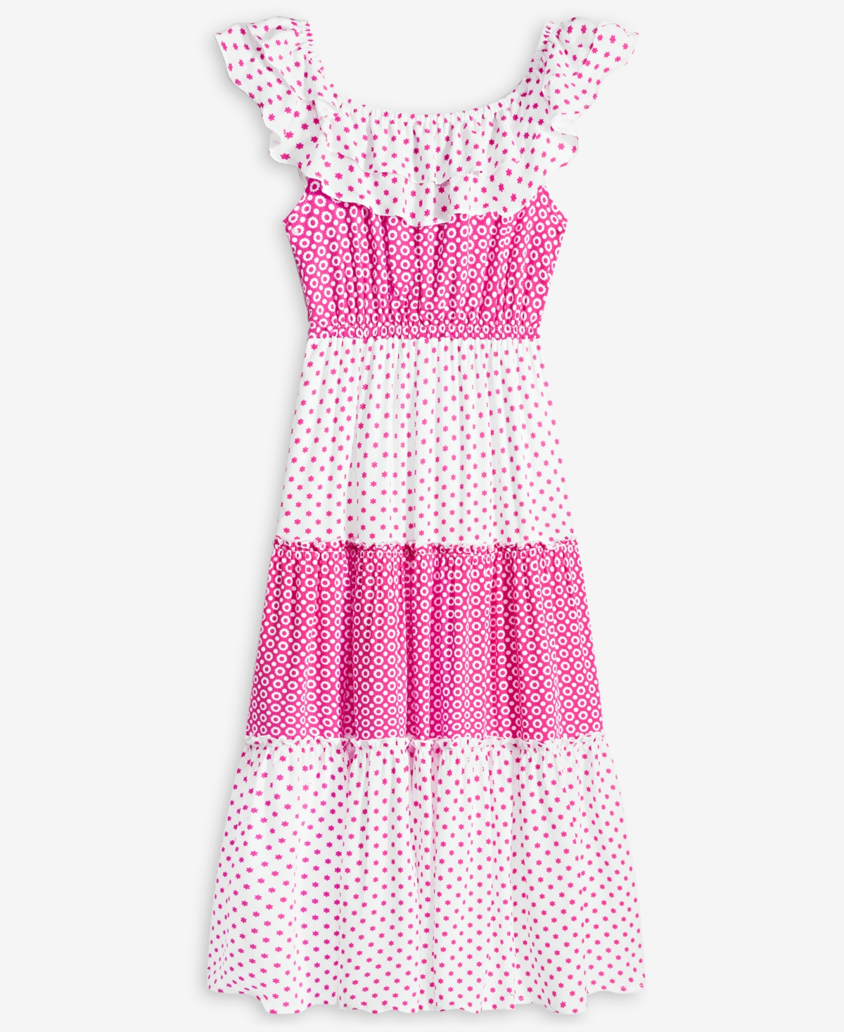Click here for With Jules Big Girls Prairie Combo Print Maxi Dres... prices