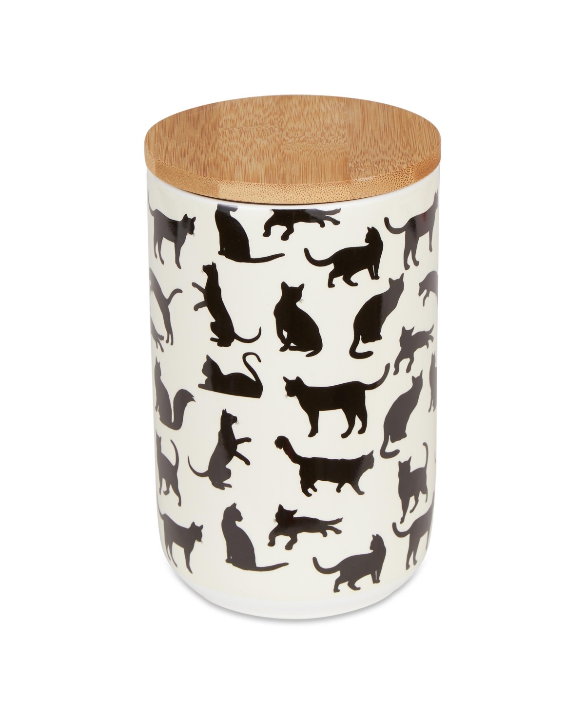 Click here for Bone Dry Ceramic Pet Treat Canister Cats Meow - Bl... prices