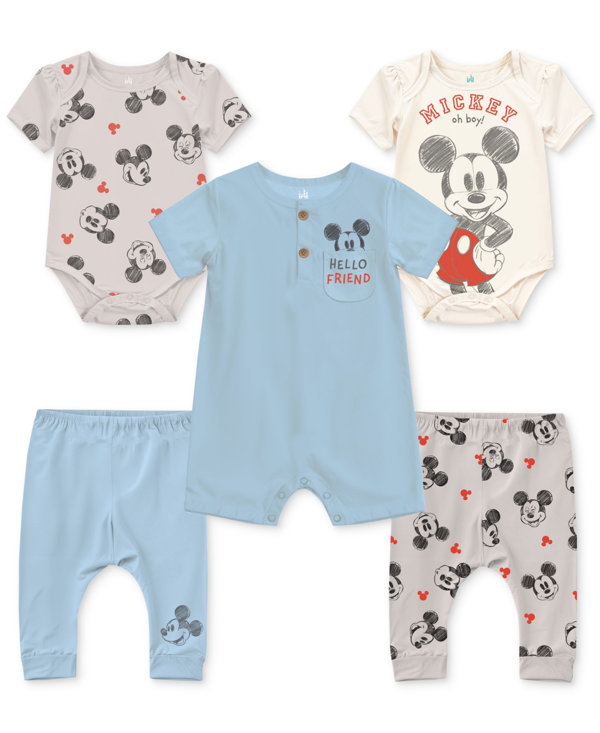 Click here for Disney Baby Boys Mickey Mouse Bodysuits  Romper &... prices