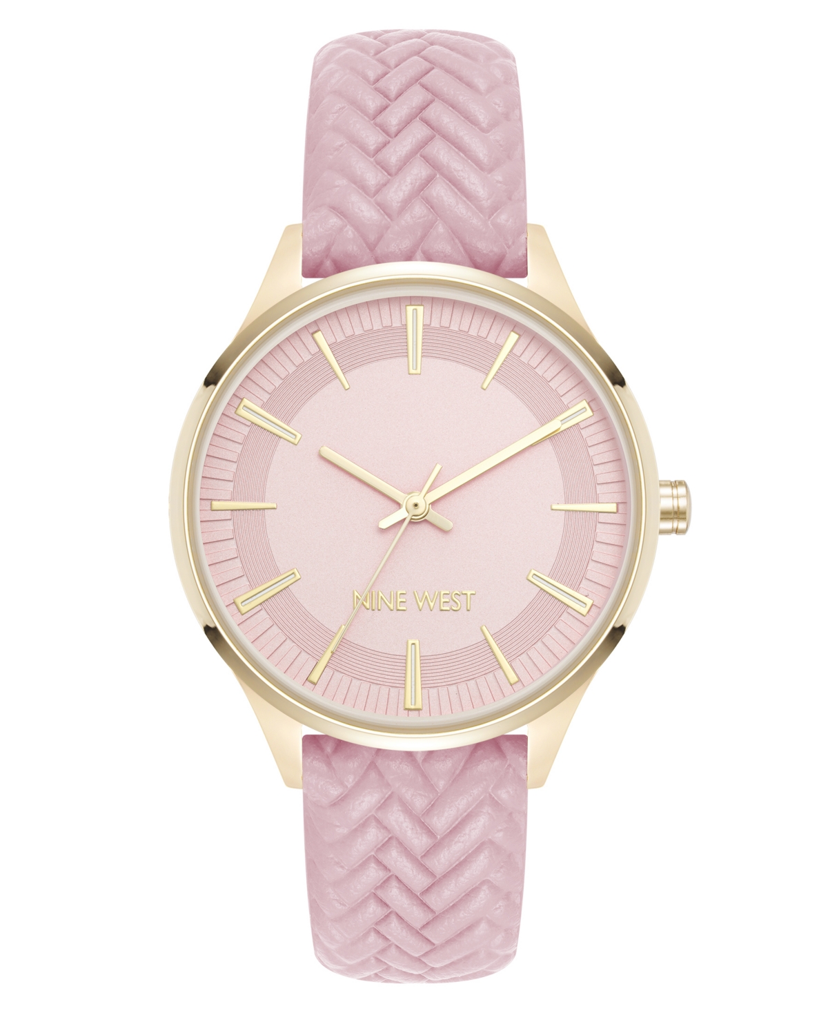 Click here for Nine West Womens Quartz Boyfriend Gold-Tone and Pi... prices