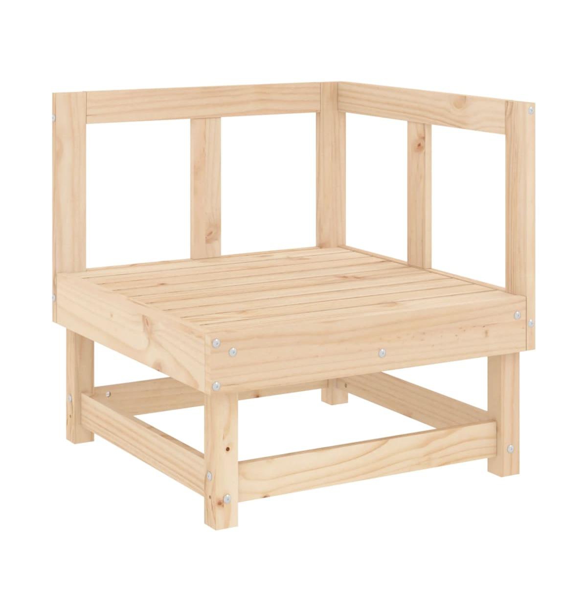 Click here for Patio Corner Sofa Solid Wood Pine - Brown prices