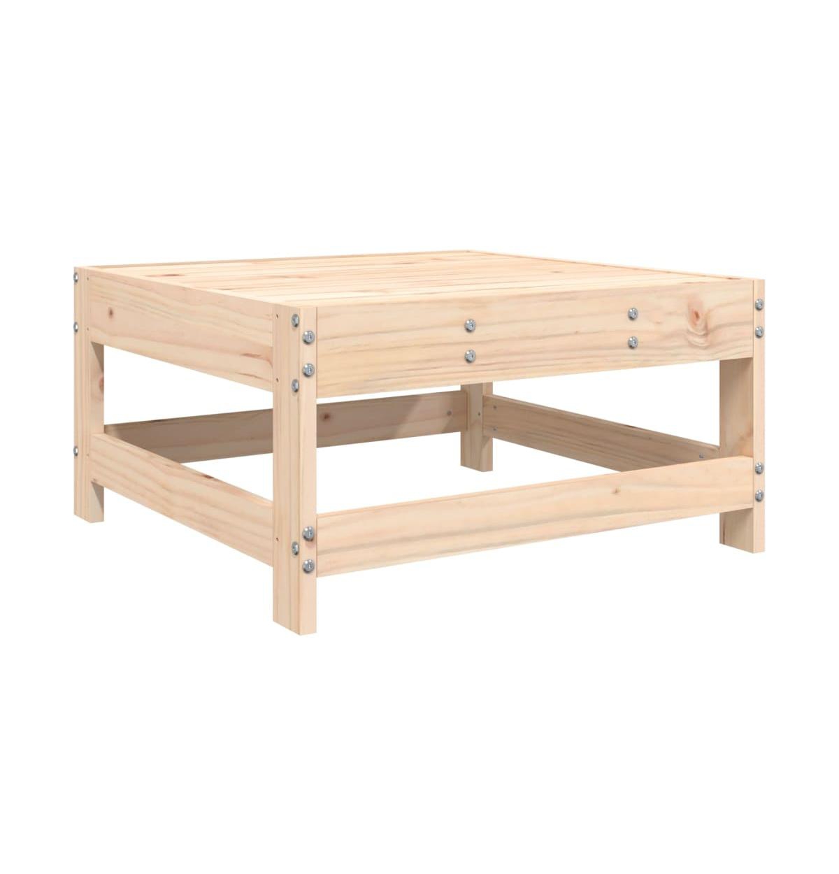 Click here for Patio Footstool Solid Wood Pine - Brown prices