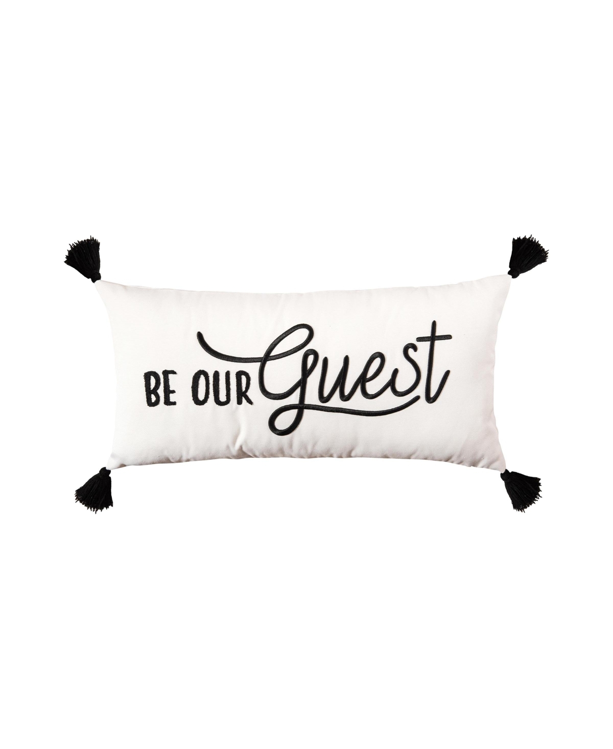 Click here for 12 x 24 Decorative Be Our Guest Cursive Script Emb... prices